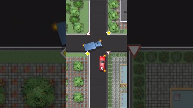 Задача пдд, уступить дорогу.