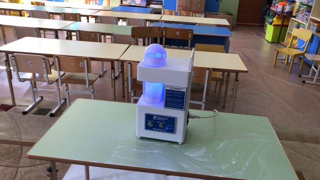 Сеанс мобильной соляной пещеры в детском саду