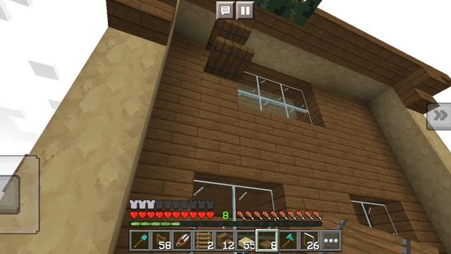 Minecraft выживание продолжение постройки дома