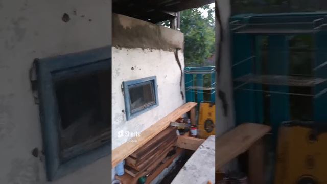 Проект "Баня". Выложил стены и установил дверь 🚪 в парилку 😎