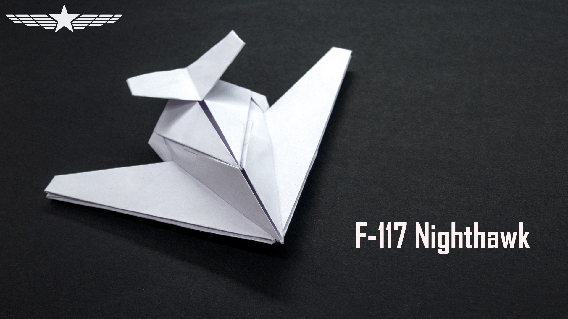 Бумажный Nighthawk F117 — лучшая модель оригами для начинающих и профи!