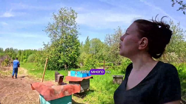 Идём к хозяину на пасеку мешаться