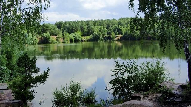 Мелодия для души Рассвет.  Челябинский парк. Лесная речка Каменный карьер. Природа южного Урала. 01.