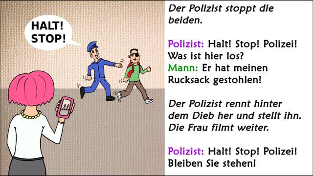 Deutsch lernen: kurzes Theaterstück (A2 / B1) - learning German: a short theater play