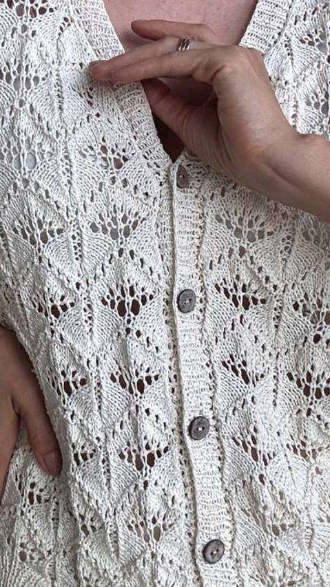 Ажурный кардиган