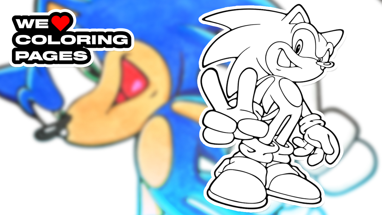 #49 Ежик Соник Раскраска | МЫ ❤️ РАСКРАСКИ