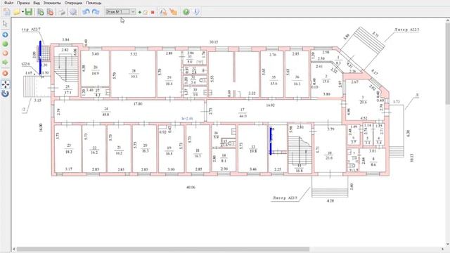 Изменение положения поэтажных планов в проекте программы
