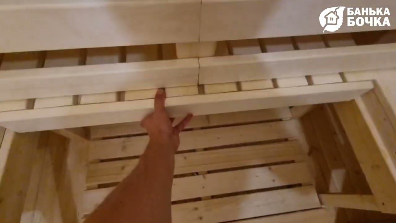 Выдвижной нижний полог в бане-бочке, доп  опция