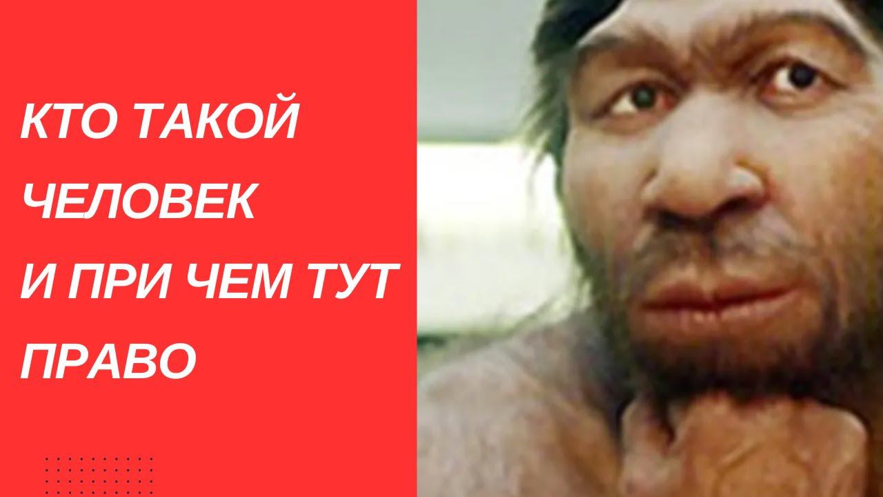 Кто такой человек и при чем тут право.