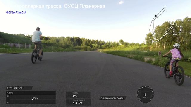 Велообзор лыжероллерной трассы "Планерная"-2024