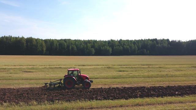 Плуг ПСК -3 в работе , Вятка, вспашка плугом