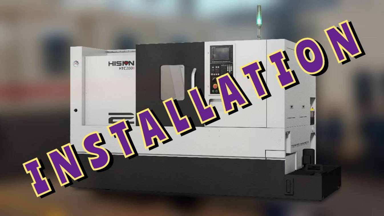 Монтаж и запуск токарного станка Hision с ЧПУ Fanuc