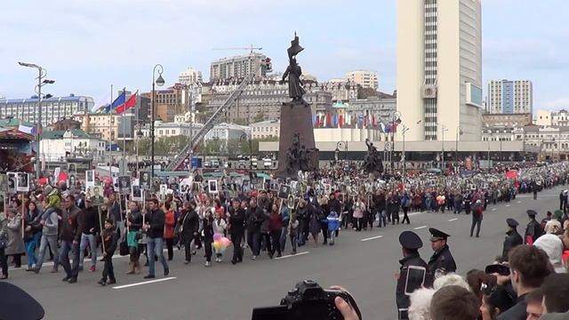 Владивосток 9 мая 2014 Бессмертный Полк.