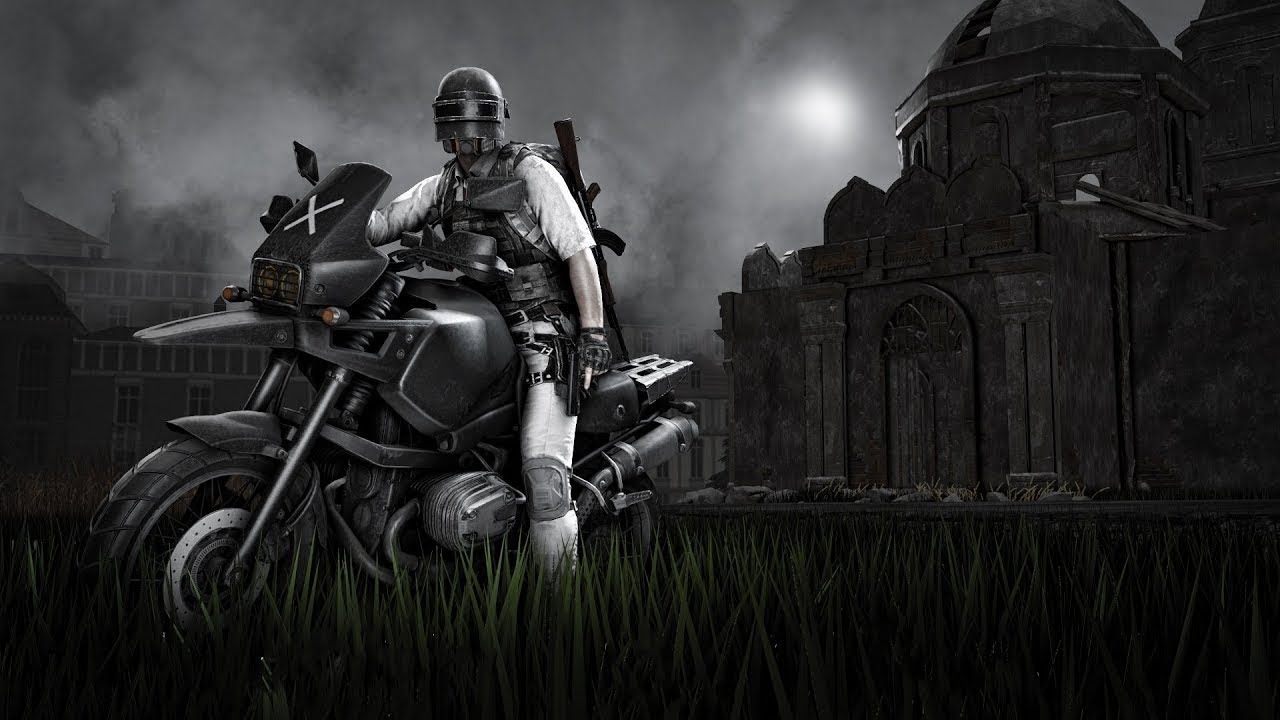 Играю в PUBG. КАТАЮСЬ НА МОТИКЕ