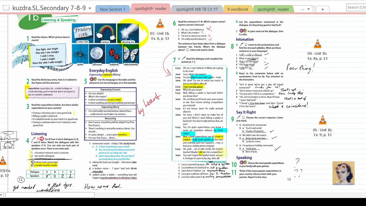 8. Spotlight 9. Module 1. Unit 1b part 2