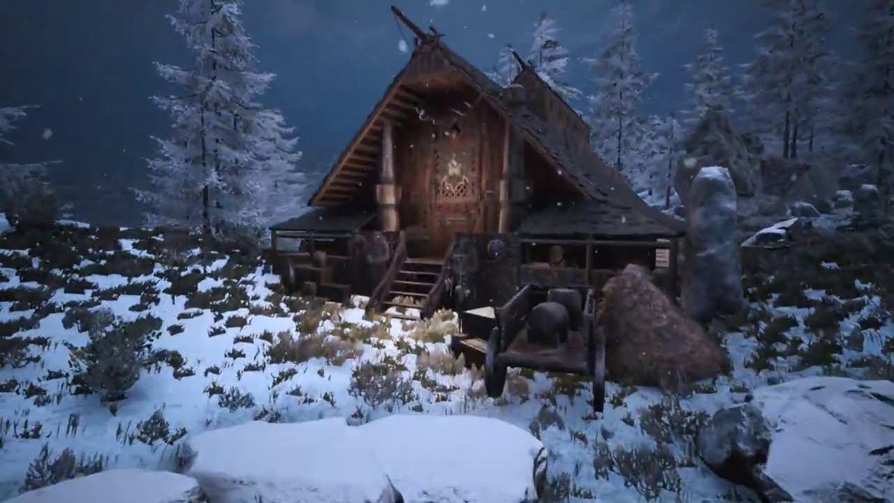 HOW TO BUILD A VIKING LONGHOUSE  [Timelapse] - CONAN EXILES