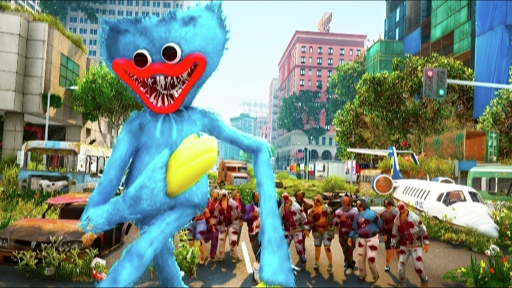 ХАГГИ ВАГГИ ВЫЖИВАЕТ в ЗОМБИ АПОКАЛИПСИСЕ! Poppy Playtime и ОБЗОР МОДА #shorts