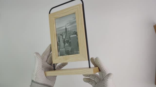 BB-9086 фоторамка настольная 10x15, (МДФ+Металл).