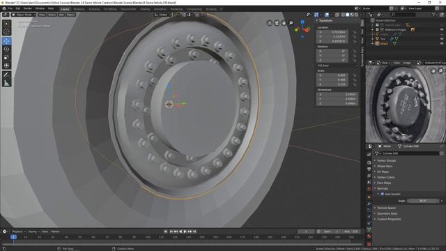 Create a Tire with Treads in Blender