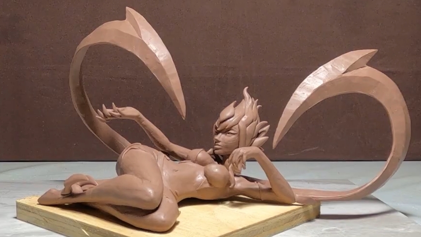 Лепка фигурки Эвелинн (Лига Легенд). Часть 1.