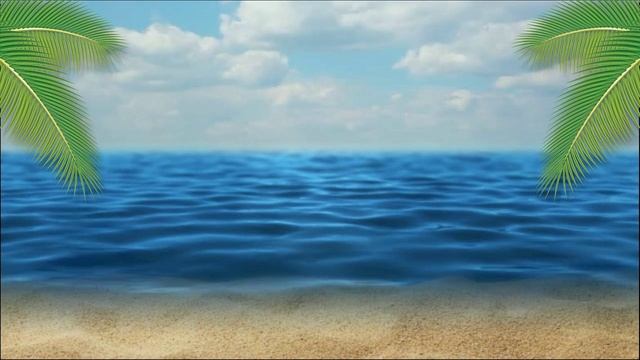 Футаж "лето, море, песок"