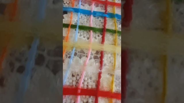 Красивая валяная сетка.#валяние #своимируками #изшерсти