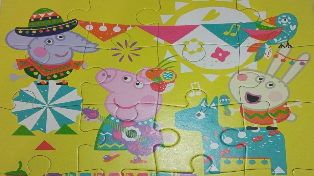 Пазл Свинка Пеппа, Путешествие в Мексику - собираем пазлы для детей | Polinka-Vitaminka