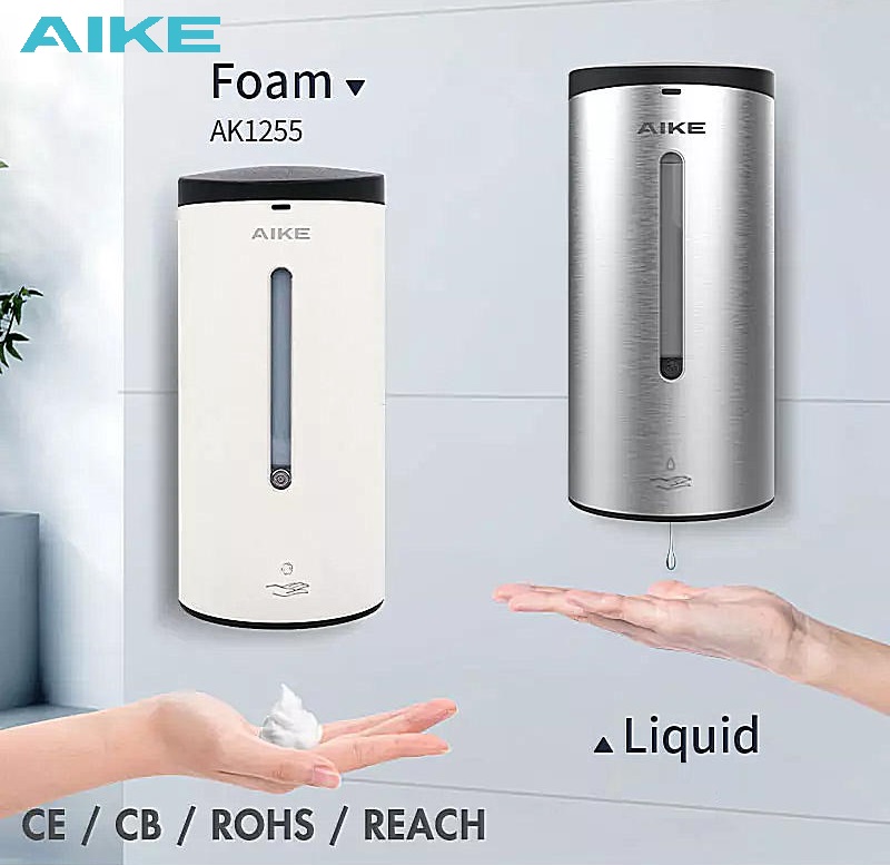 Модель AIKE AK1255-2 Автодозатор мыла (Нержавейка).mp4