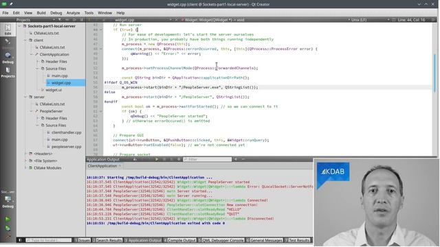 Inter-process Communication with Qt series- Using QLocalSocket & QLocalServer to connect 2 processes
