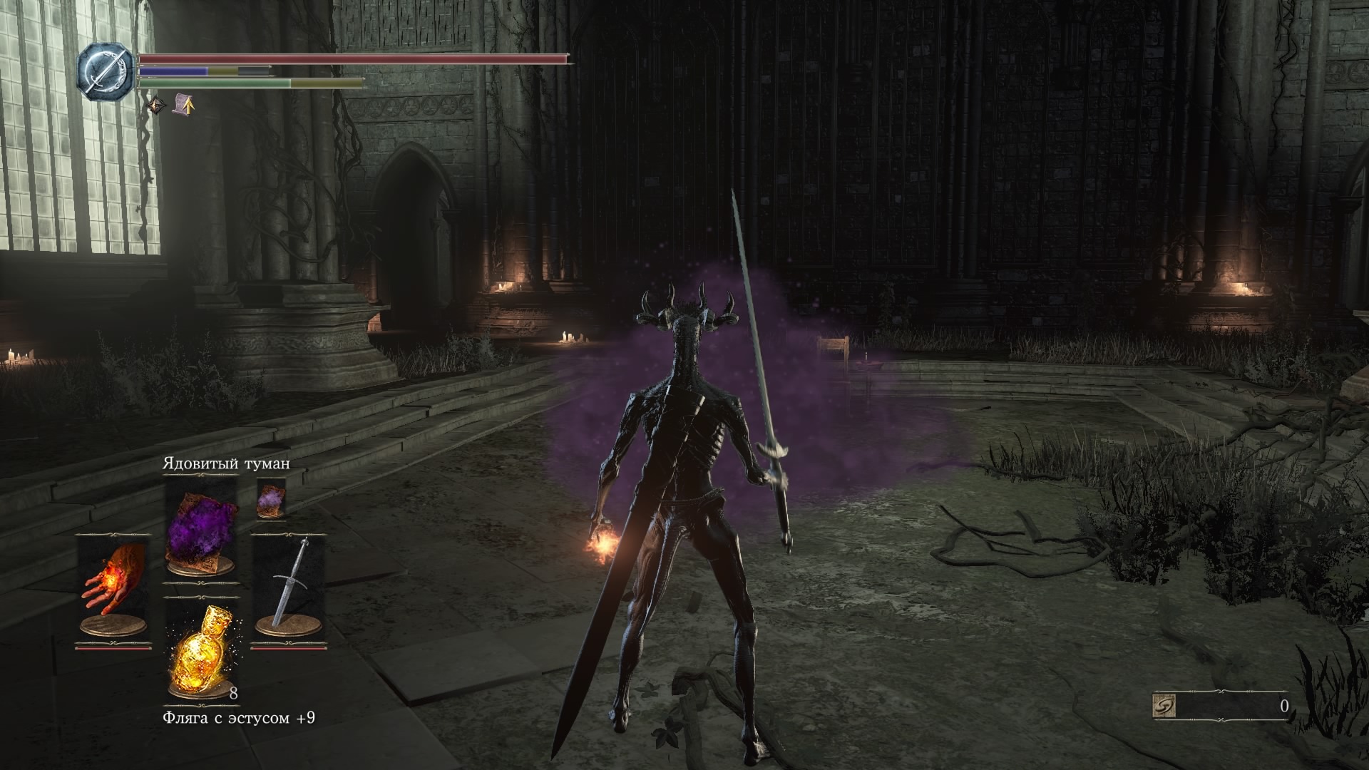 Легкое убийство из слепой зоны Копья церкви в Dark souls 3