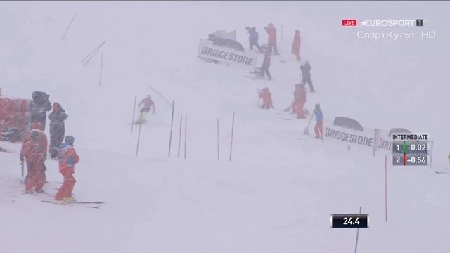 Горные лыжи. Кубок мира 2017⁄2018. Валь-д'Изер. Мужчины. Слалом. 1-я попытка 10.12.2017