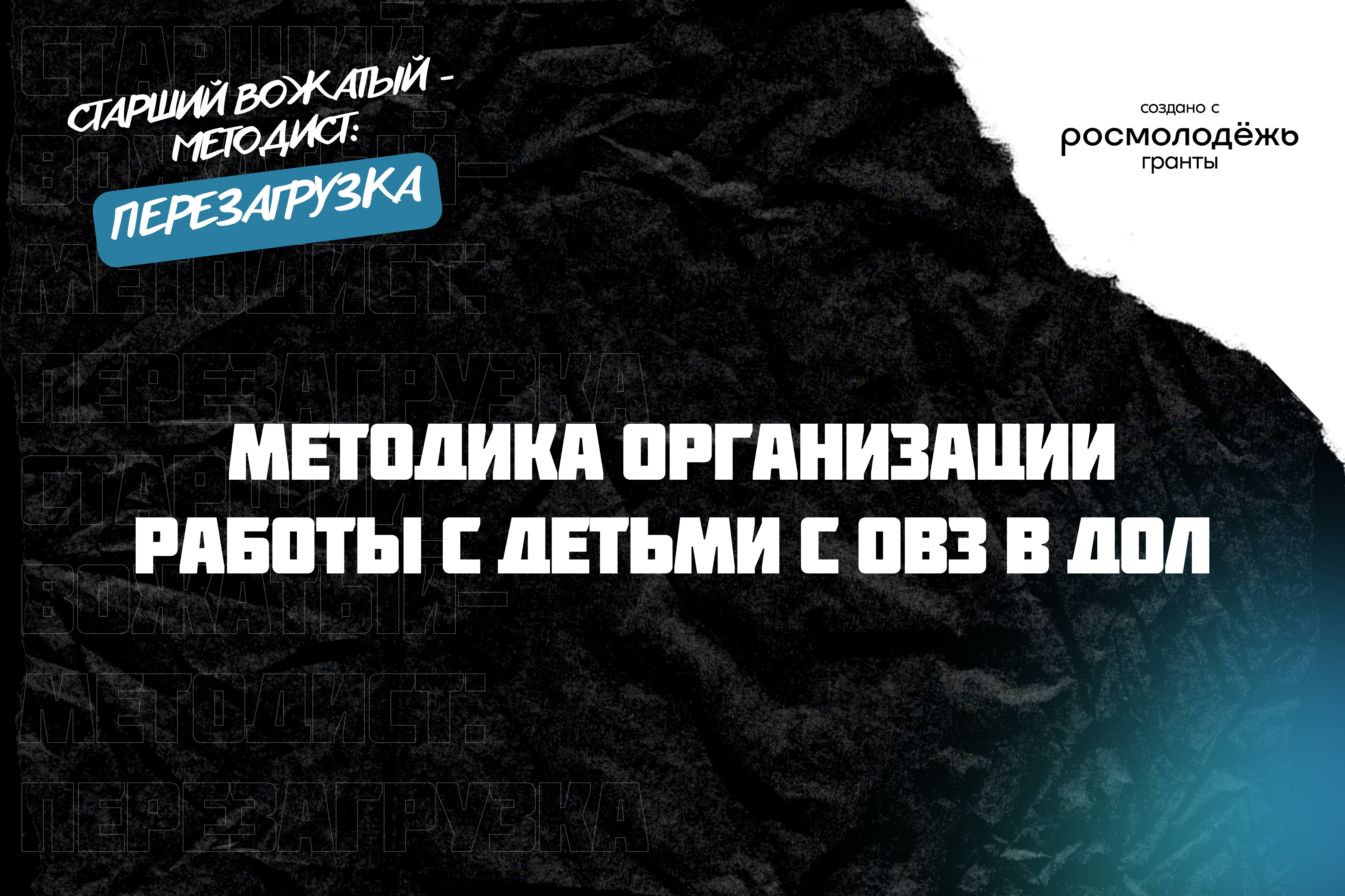 Методика организации работы с детьми с ОВЗ в ДОЛ