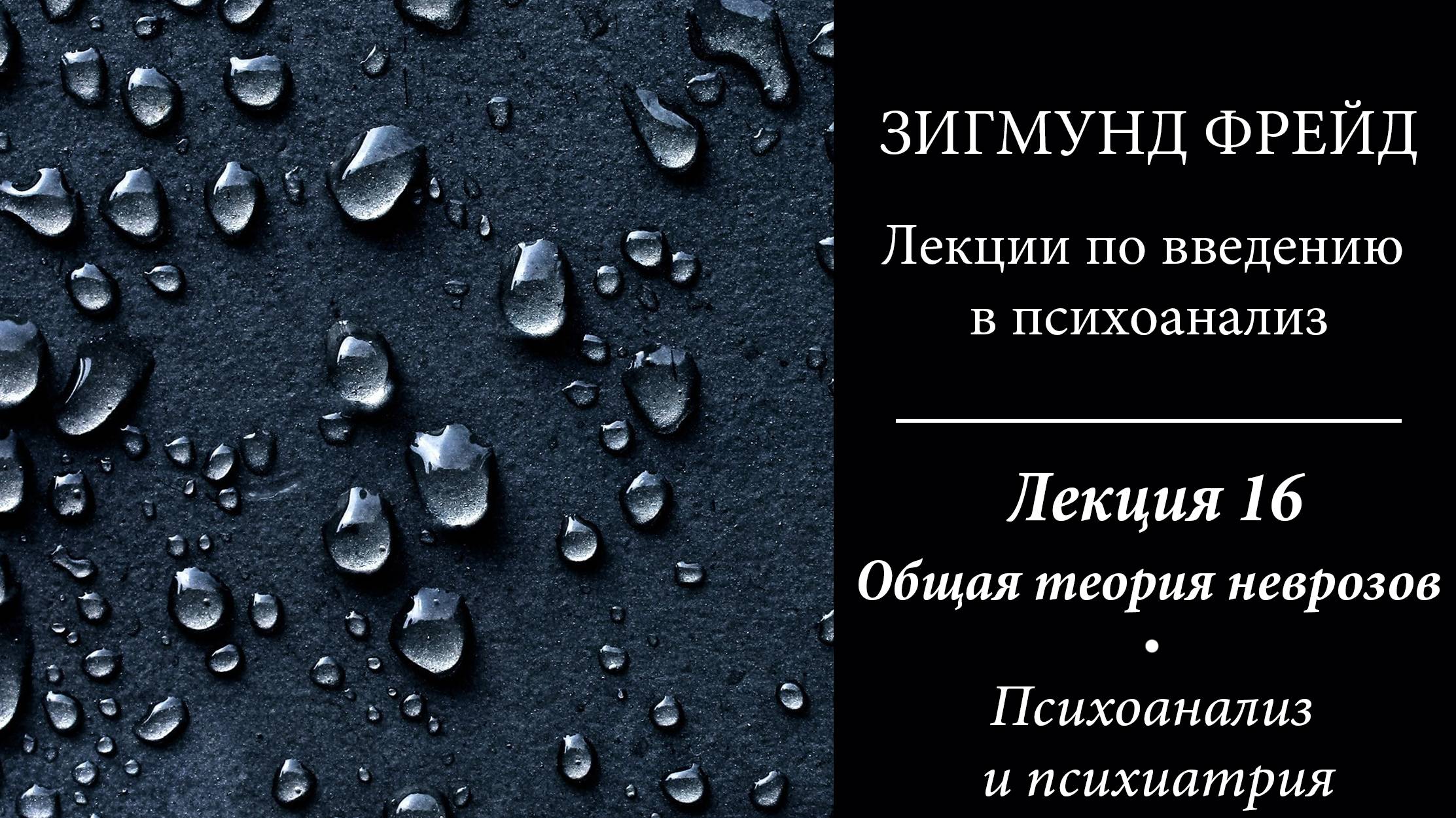 Зигмунд Фрейд, Лекции по введению в психоанализ. 16. Психоанализ и психиатрия
