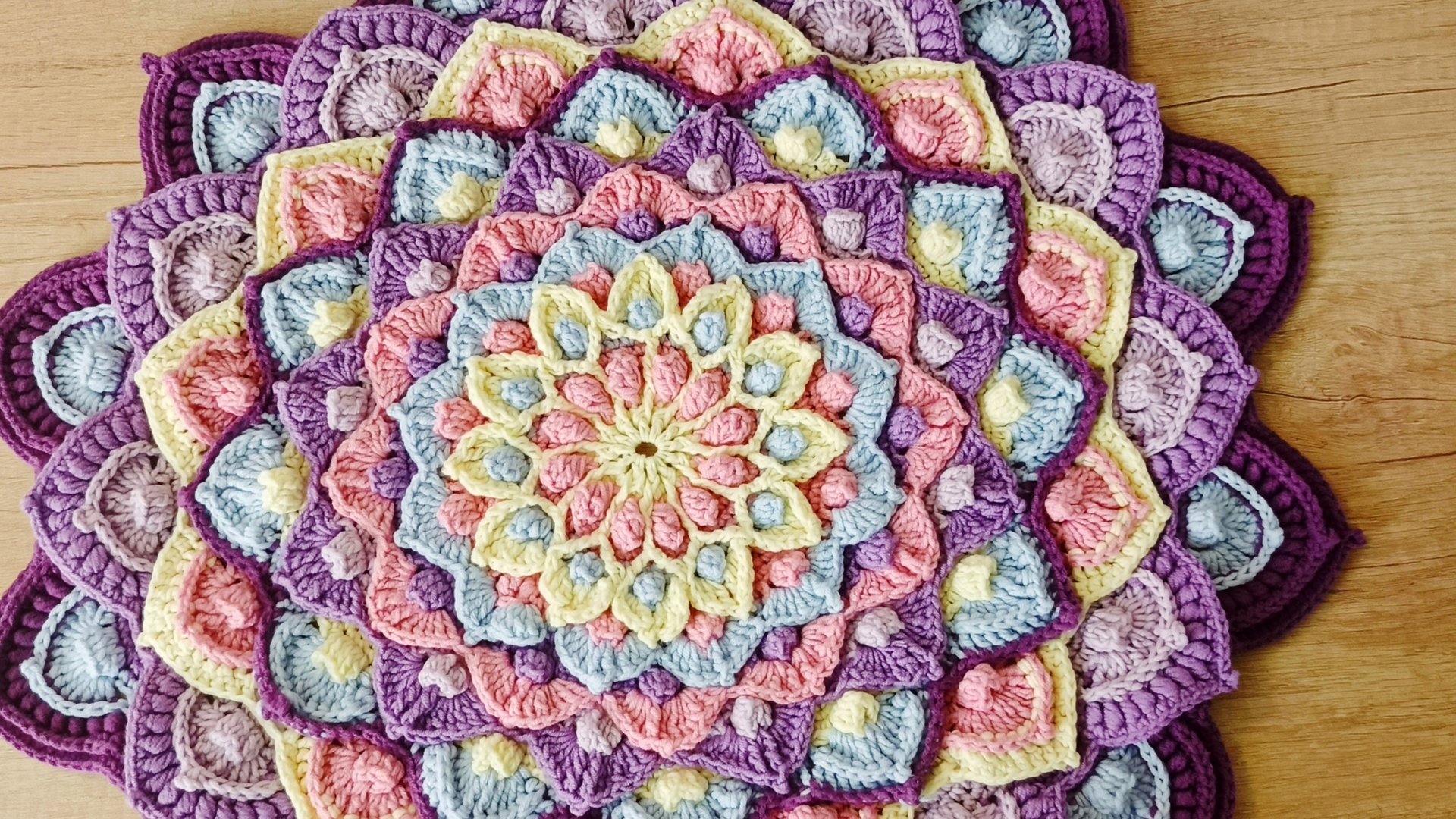 5. Вязание. Крючок. Салфетка Астерия 5 ряд. Схемы вязания