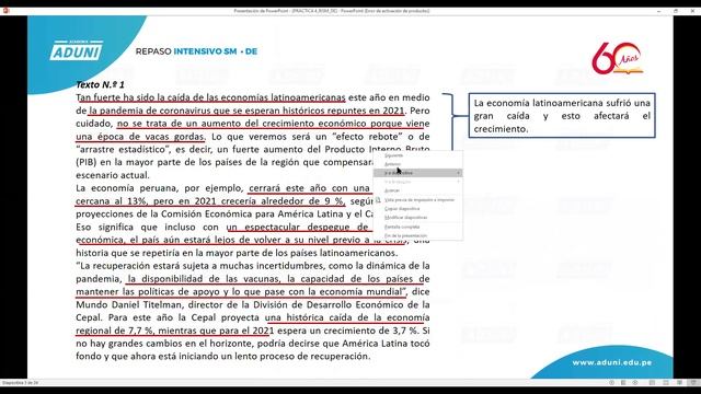 San Marcos REPASO INTENSIVO 2021 | Semana 05 Lunes Parte 01