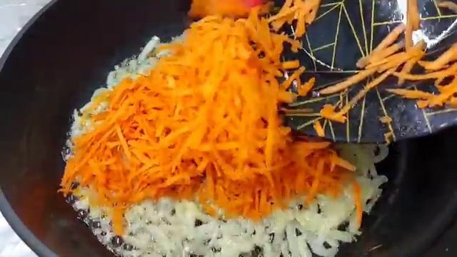 Гречка с овощами.  Очень  вкусное, сытное блюдо из простых продуктов.