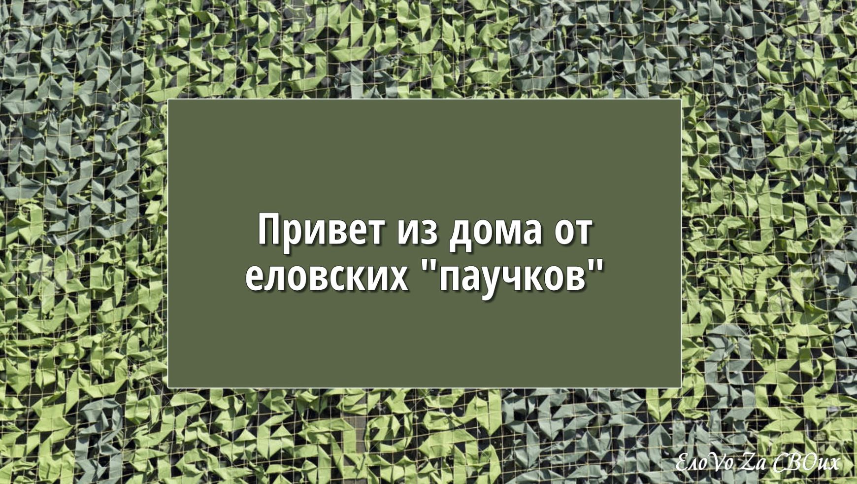 Привет из дома от еловских "паучков" (выпуск 2)