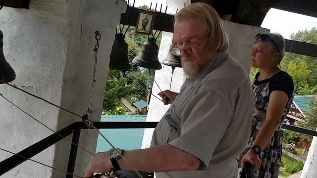 Валерий Гаранин колокольный звон и мастер-класс на колокольне, Суздаль 10.08.2020