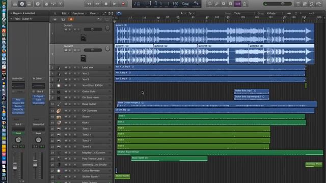 Logic Pro X - Video Tutorial 07 - Import Audio, Export Audio, Export All Tracks