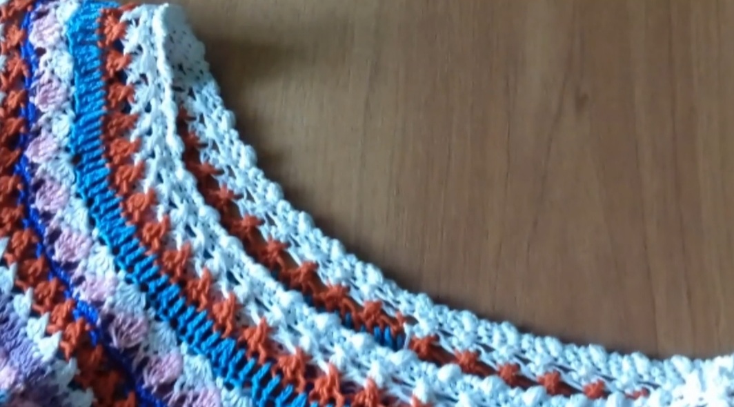 Обвязка крючком.