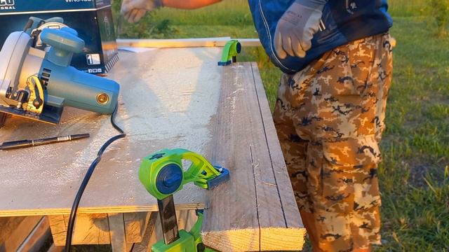 Продольный распил цикруляркой Wesco WN3456