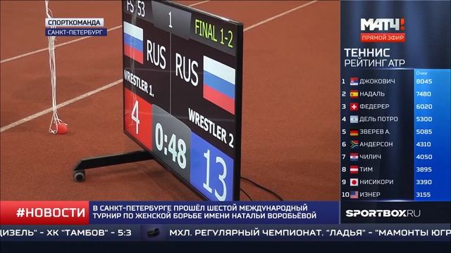 СпортКоманда - турнир Воробьевой по женской борьбе в С-Петербурге