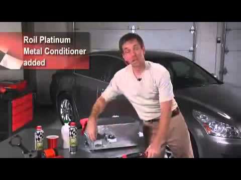 Машина трения   эксперимент c  Metal Conditioner Roil Platinum
