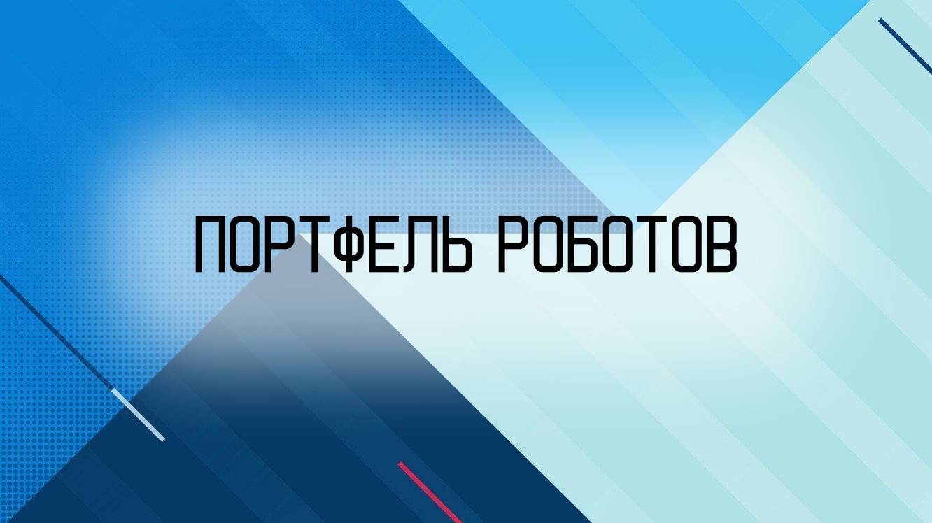 Портфель роботов