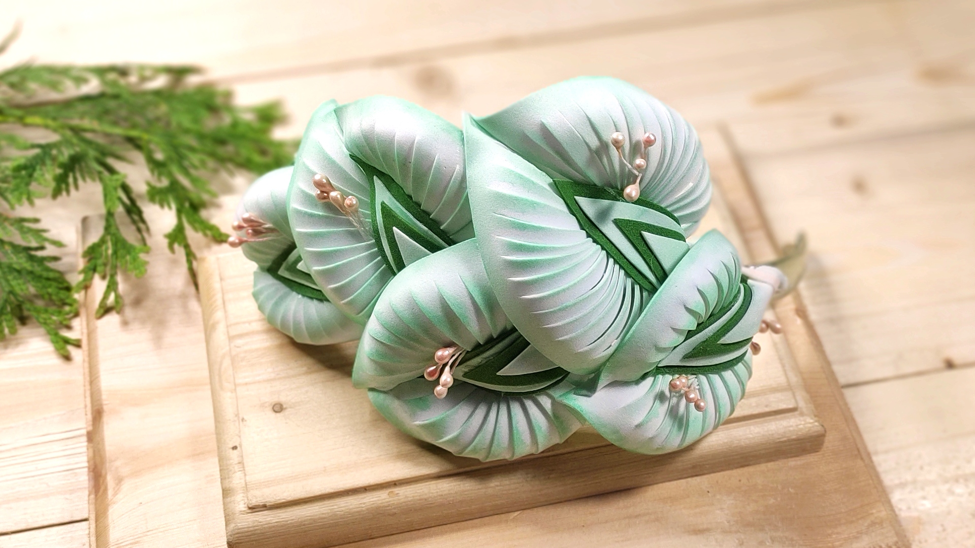 Как сделать ободок, обруч из фоамирана своими руками.