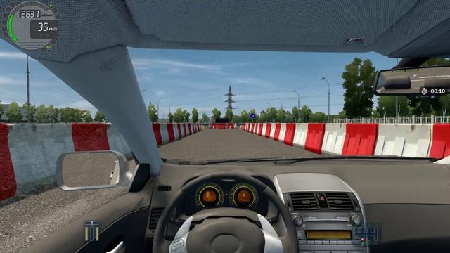 City Car Driving | спецподготовка | обычный - экстренное перестроение | Logitech G29