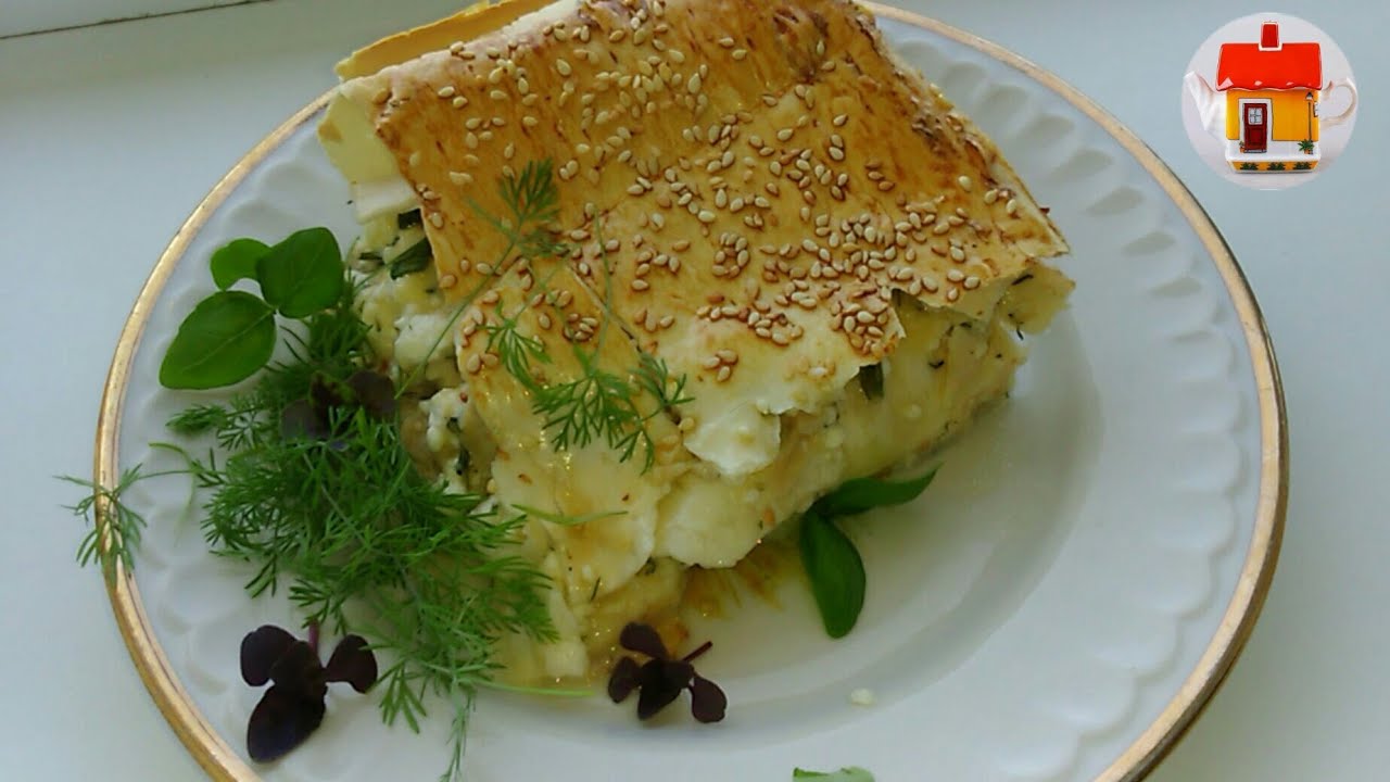 Пирог из лаваша. Легкий и очень вкусный