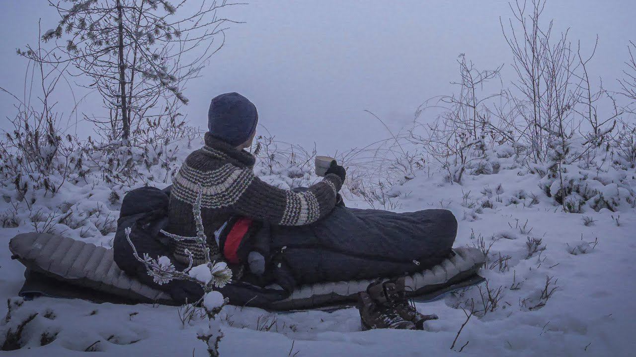 2 ДНЯ ОДНИ НА ОЗЕРЕ ЗИМОЙ!