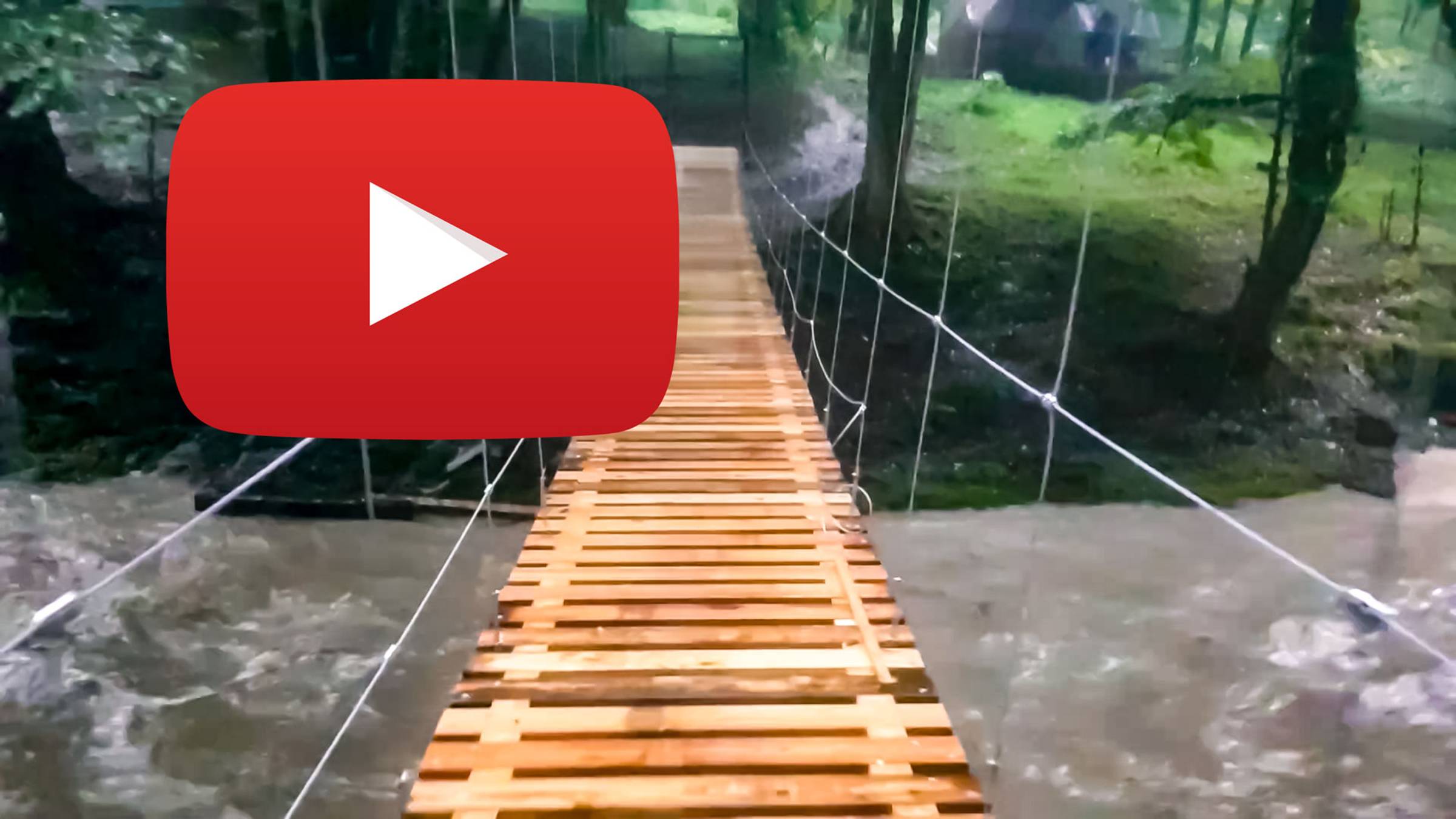 Монтаж навесного моста, река Восточный Дагомыс