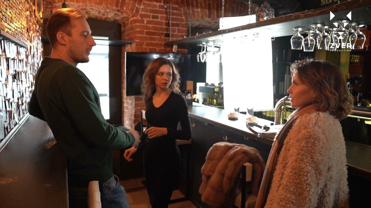 Backstage сериала «Звонок» сцена в кафе